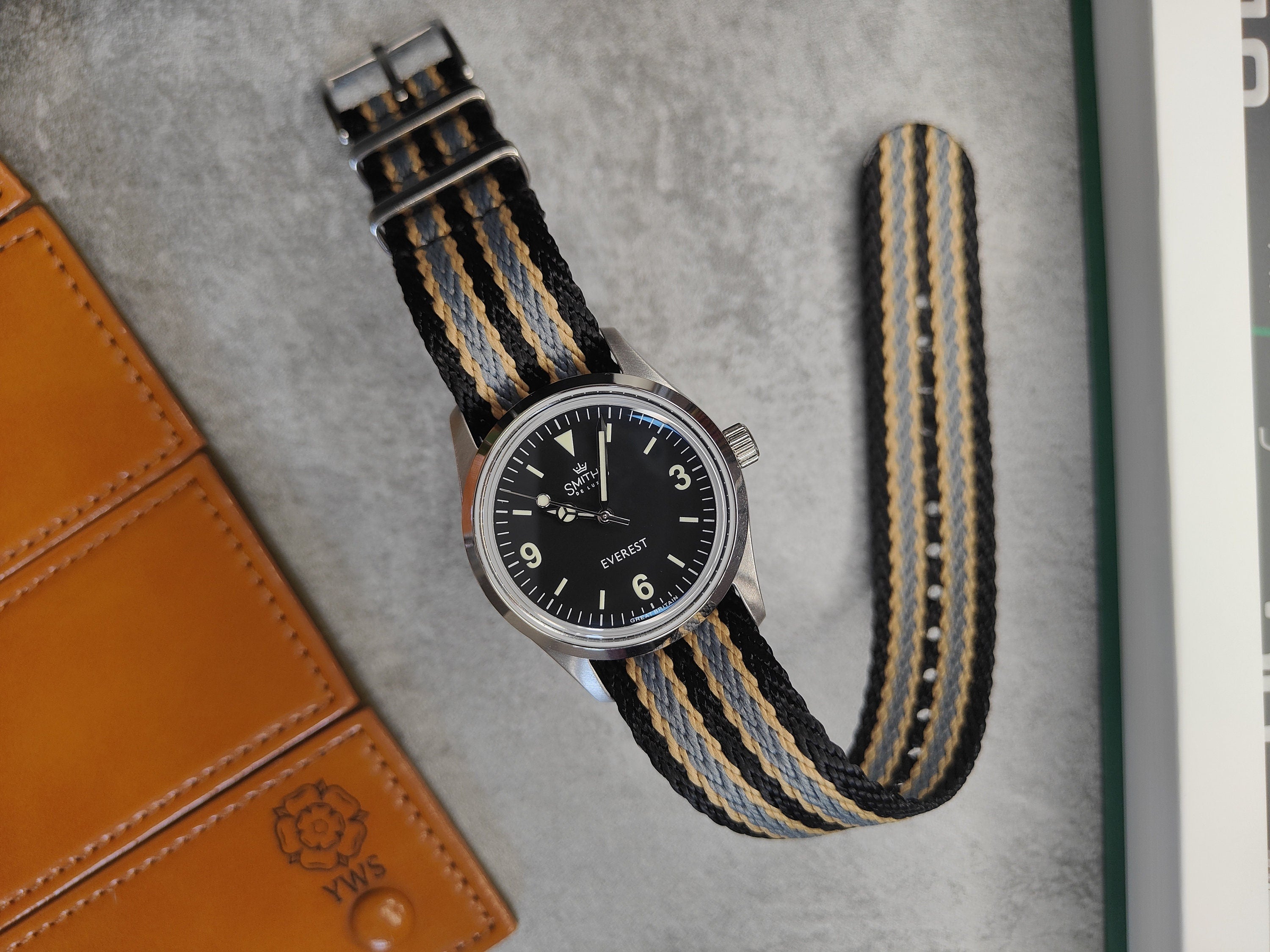 Premium Herringbone Nylon Single Pass Watch Strap - No Time To Die ...