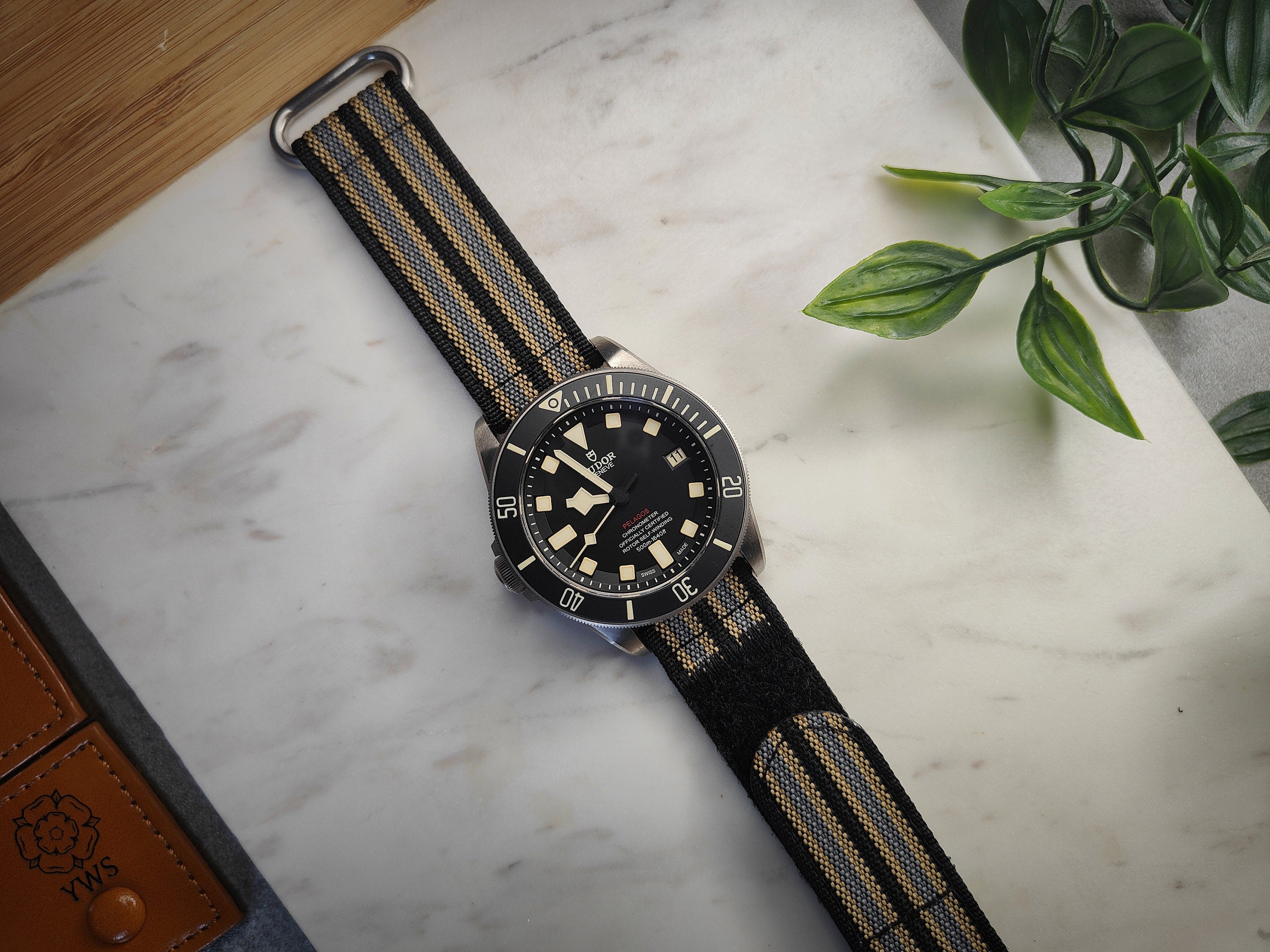 Premium Ribbed Ballistic Nylon Two Piece Hook & Loop Watch Strap - Jam ...